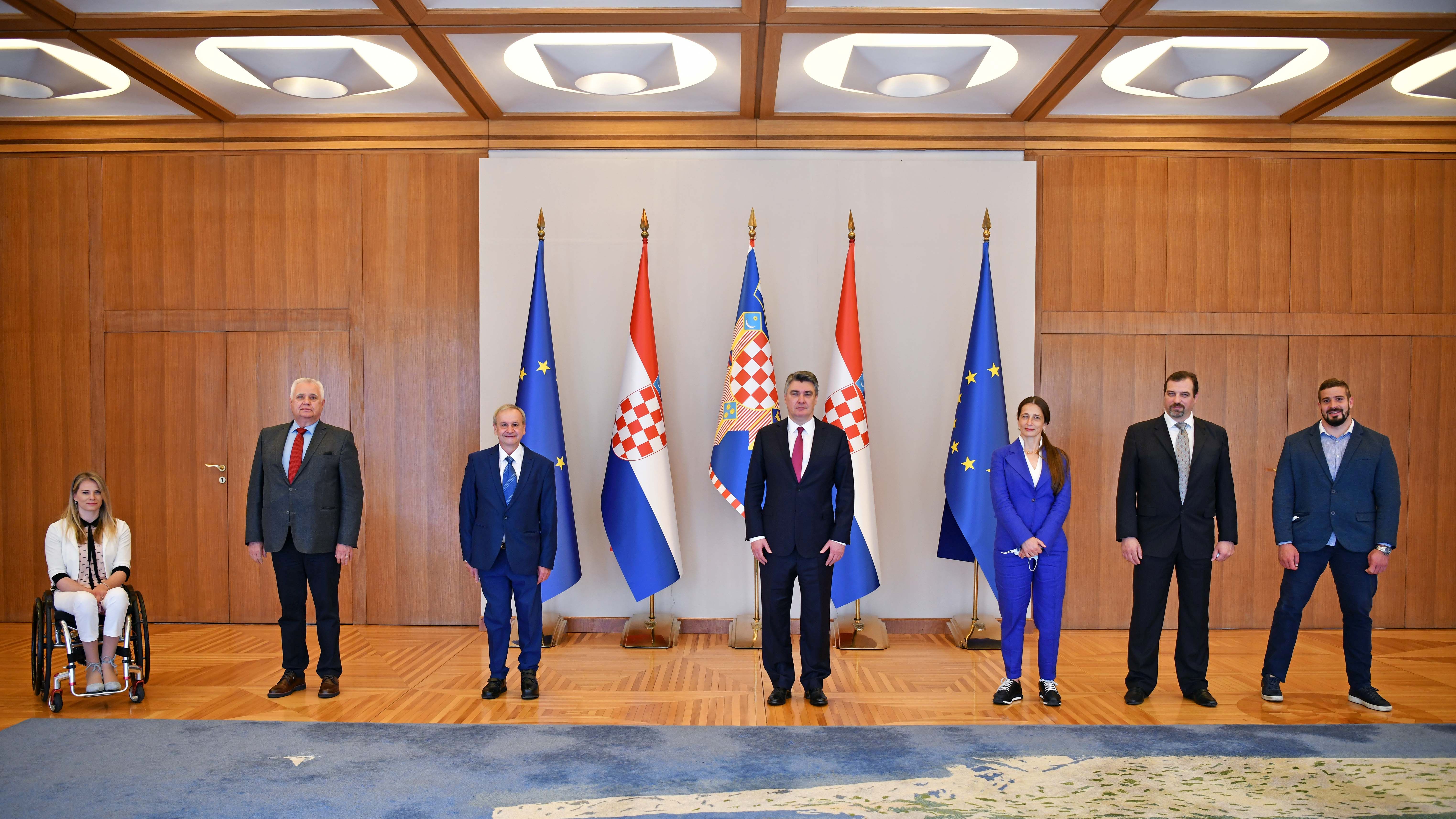 President Milanović Receives Croatian Paralympic Committee Delegation ...