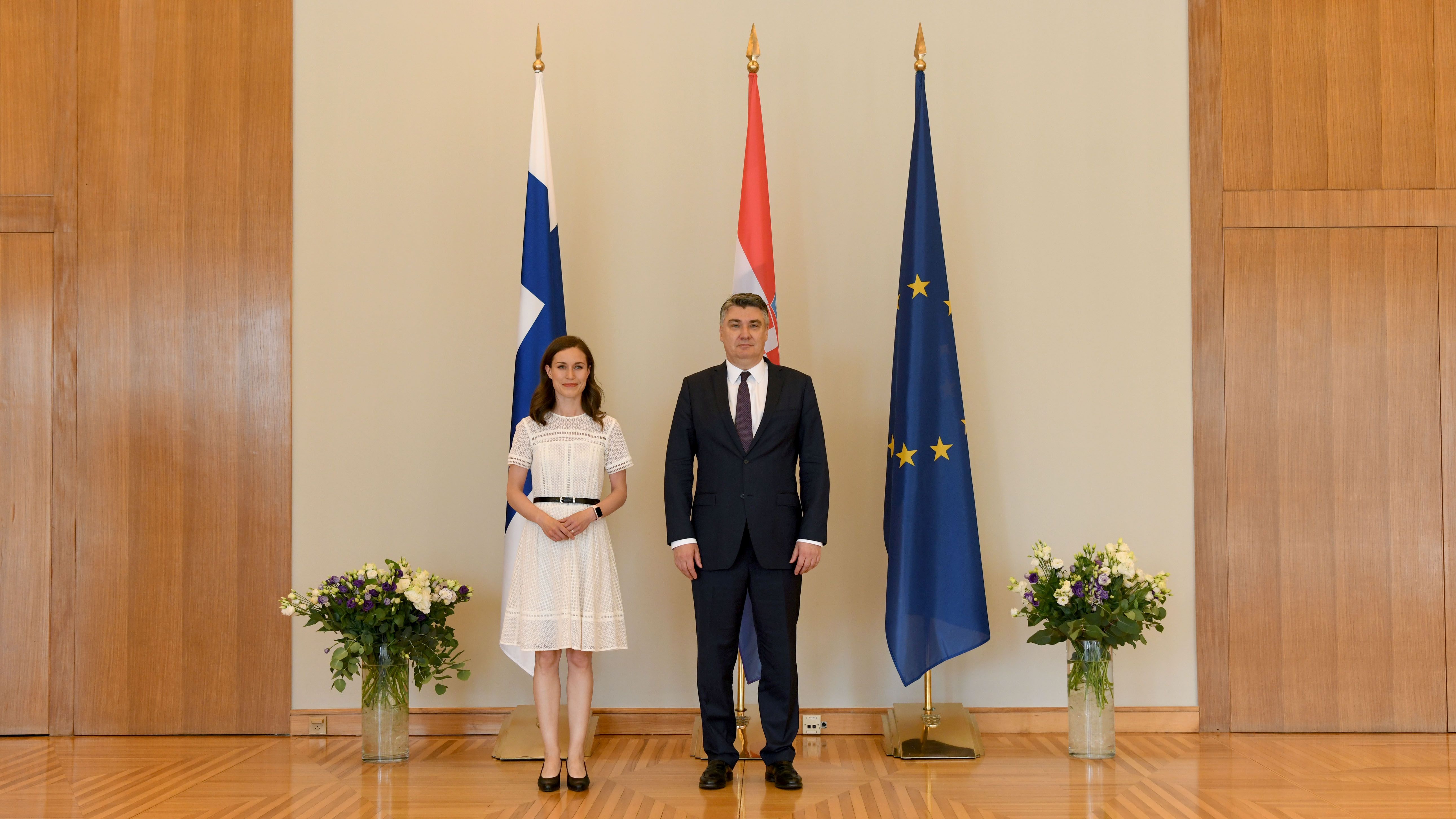 President Milanović meets with Finnish Prime Minister Marin, expects ...