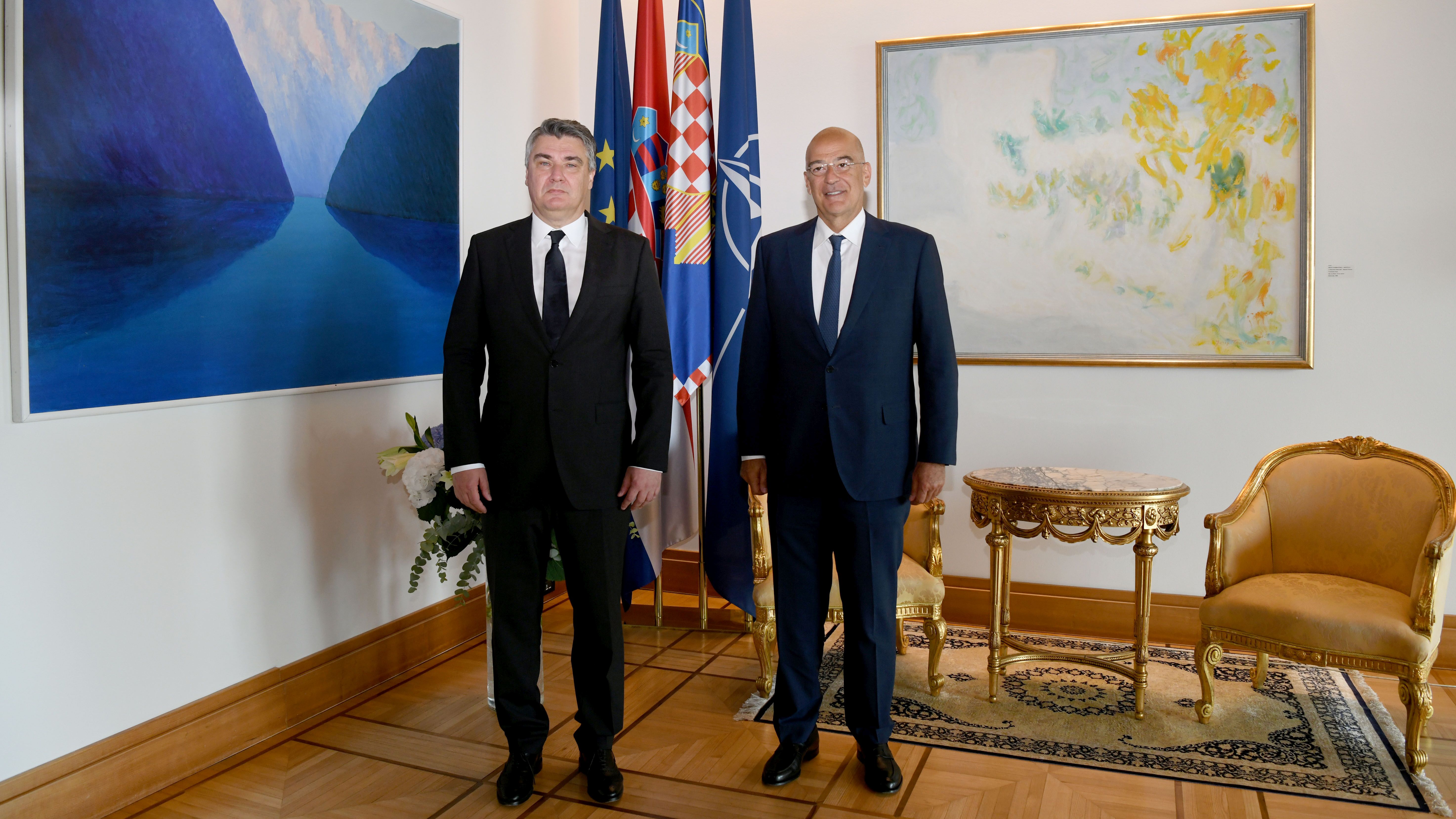 President Milanović Meets with Foreign Minister of Hellenic Republic ...