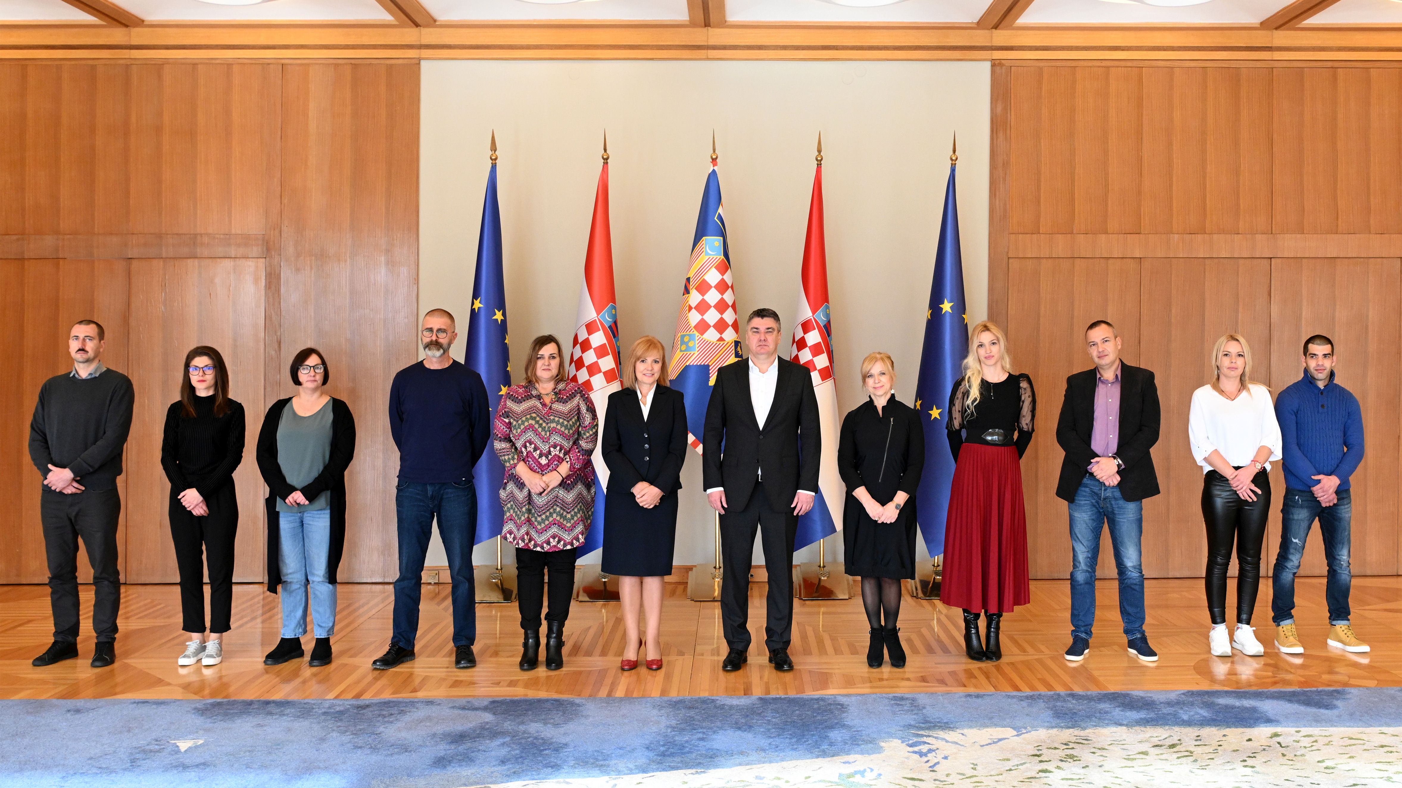 President Milanović Receives Delegation of “Zajednica Susret“ Humanitarian Organization ...