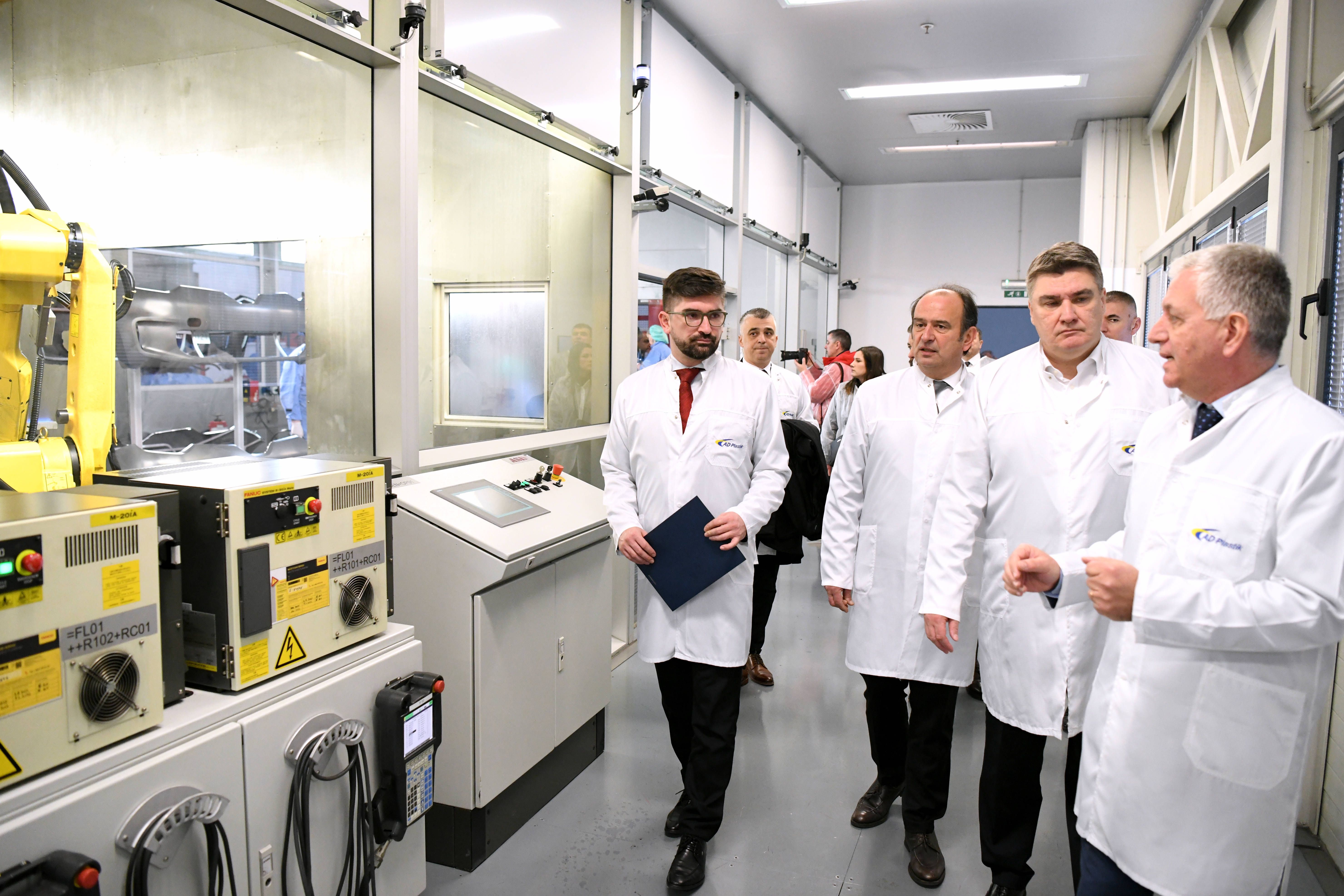 President Milanović Visits Facilities of AD Plastik Group - President ...
