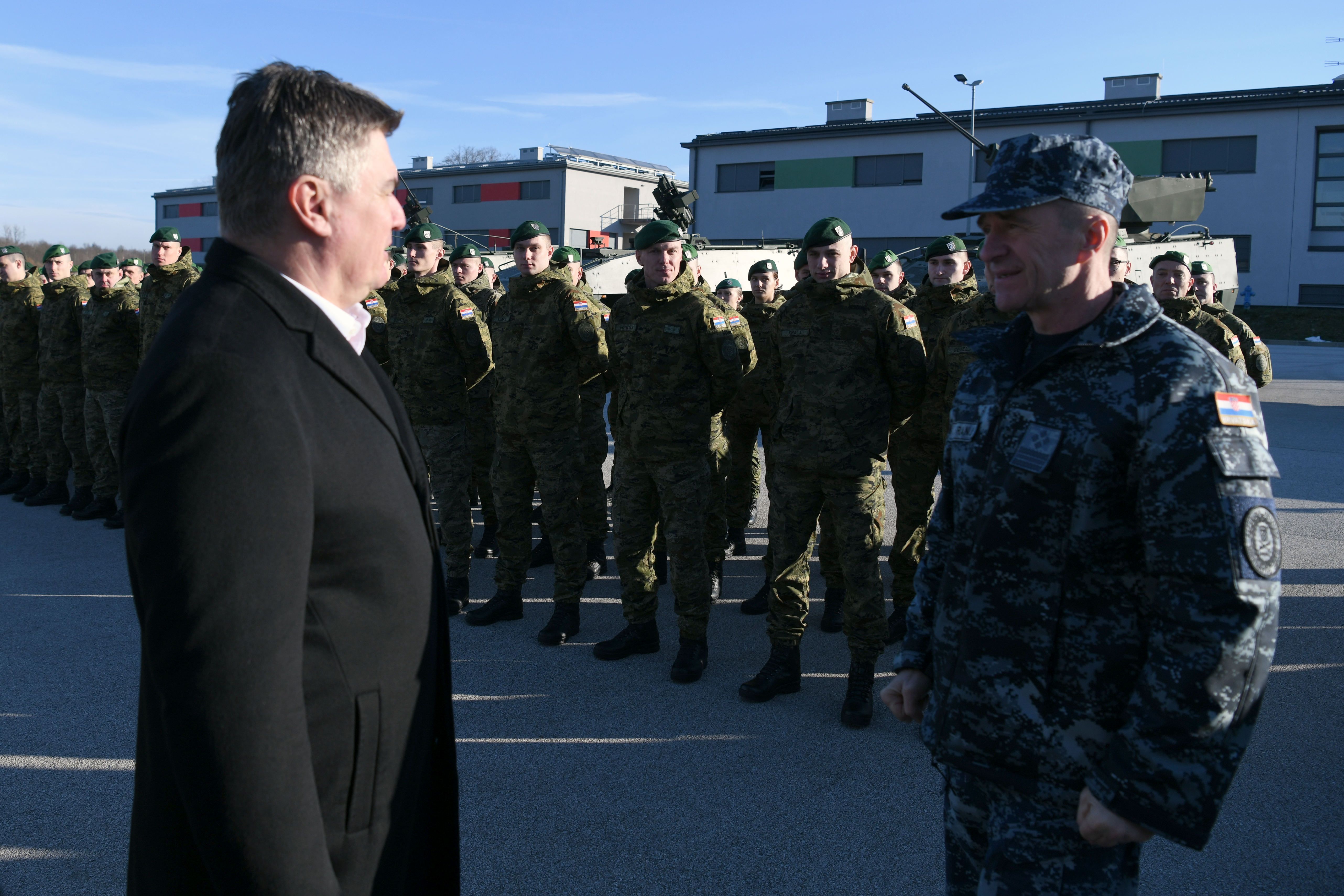 President Milanović Tells Members of Croatian Armed Forces Heading to ...