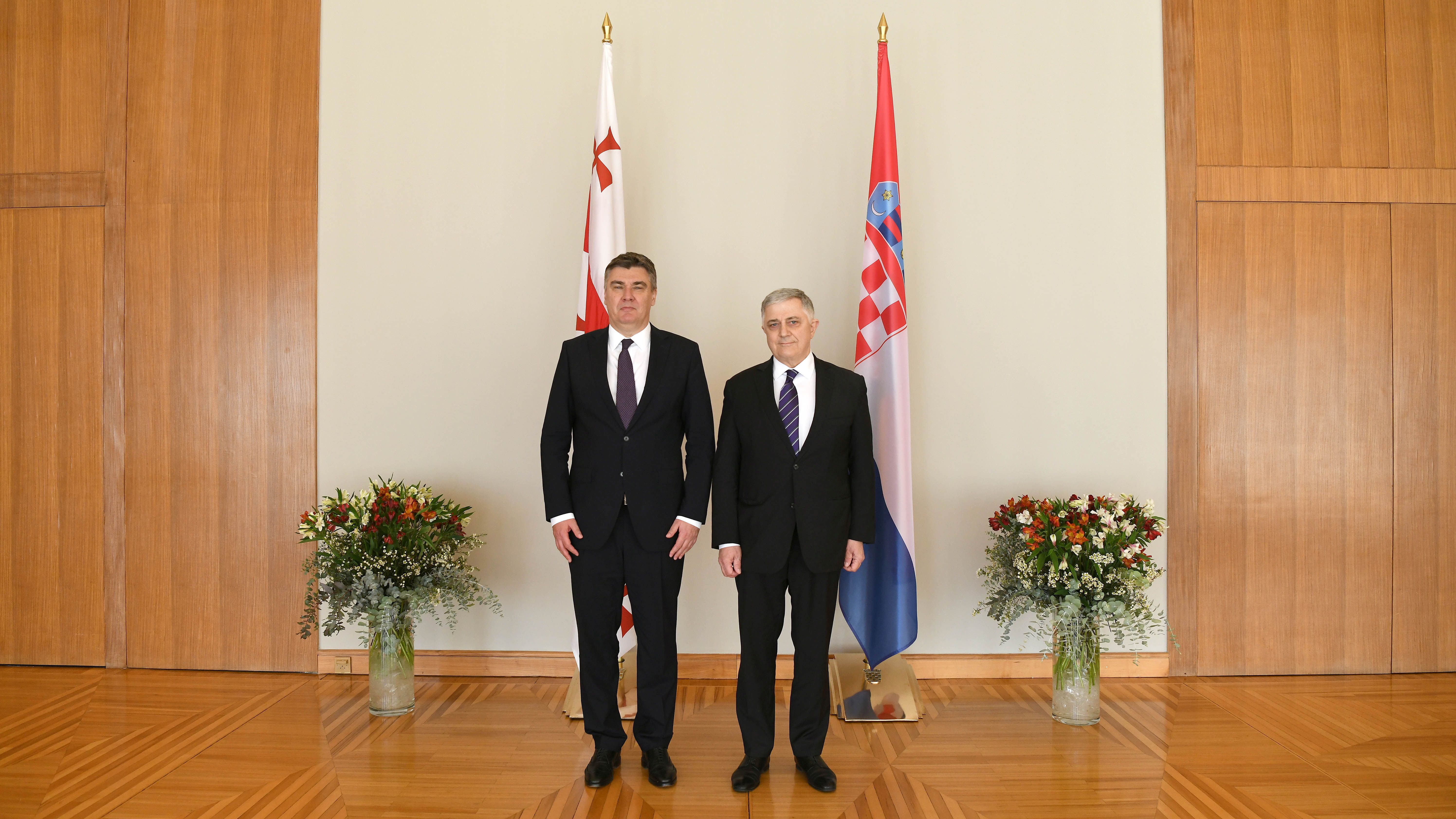 Ambassador of Georgia Presents Credentials to President of the Republic ...