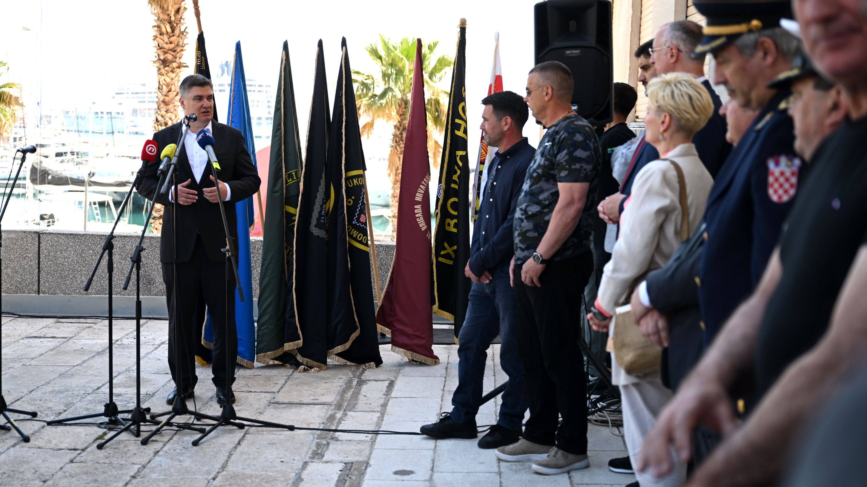 President Milanović at Anniversary Ceremony of 1991 Protest in front of ...