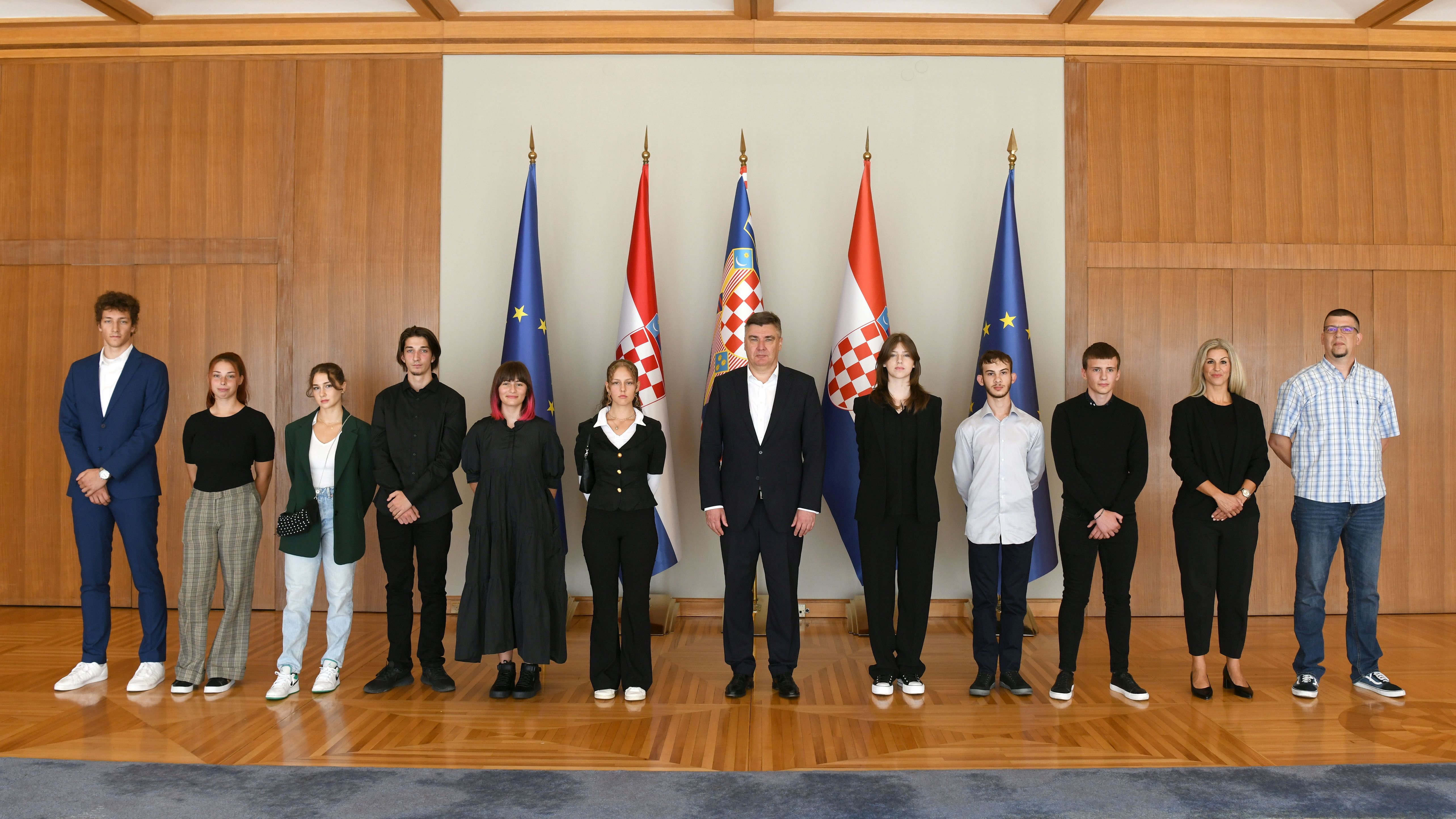 President Milanović Receives Young Roboticists Representing Croatia at ...