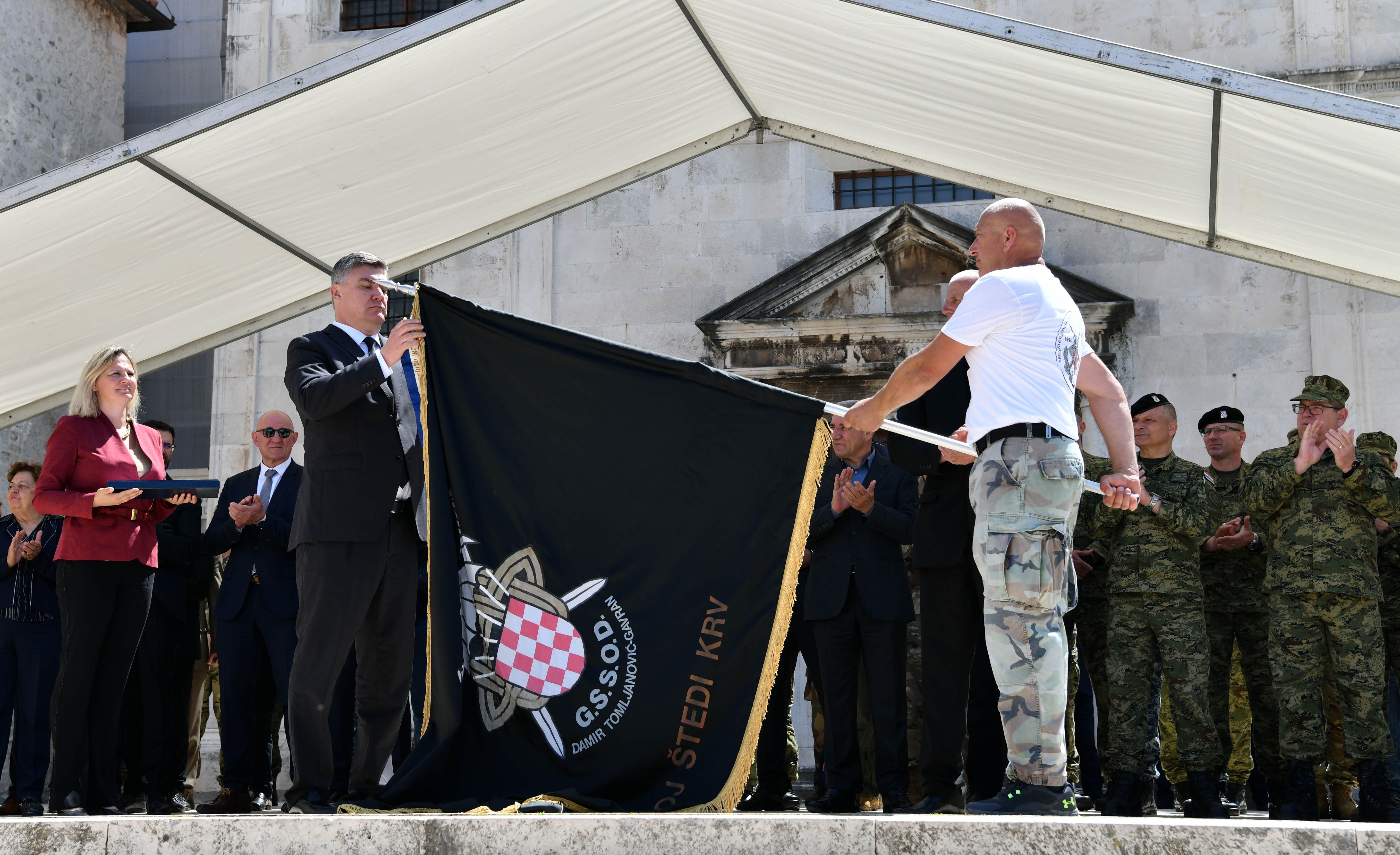 President Milanović Presents Order of Ban Jelačić to Guards Brigades ...