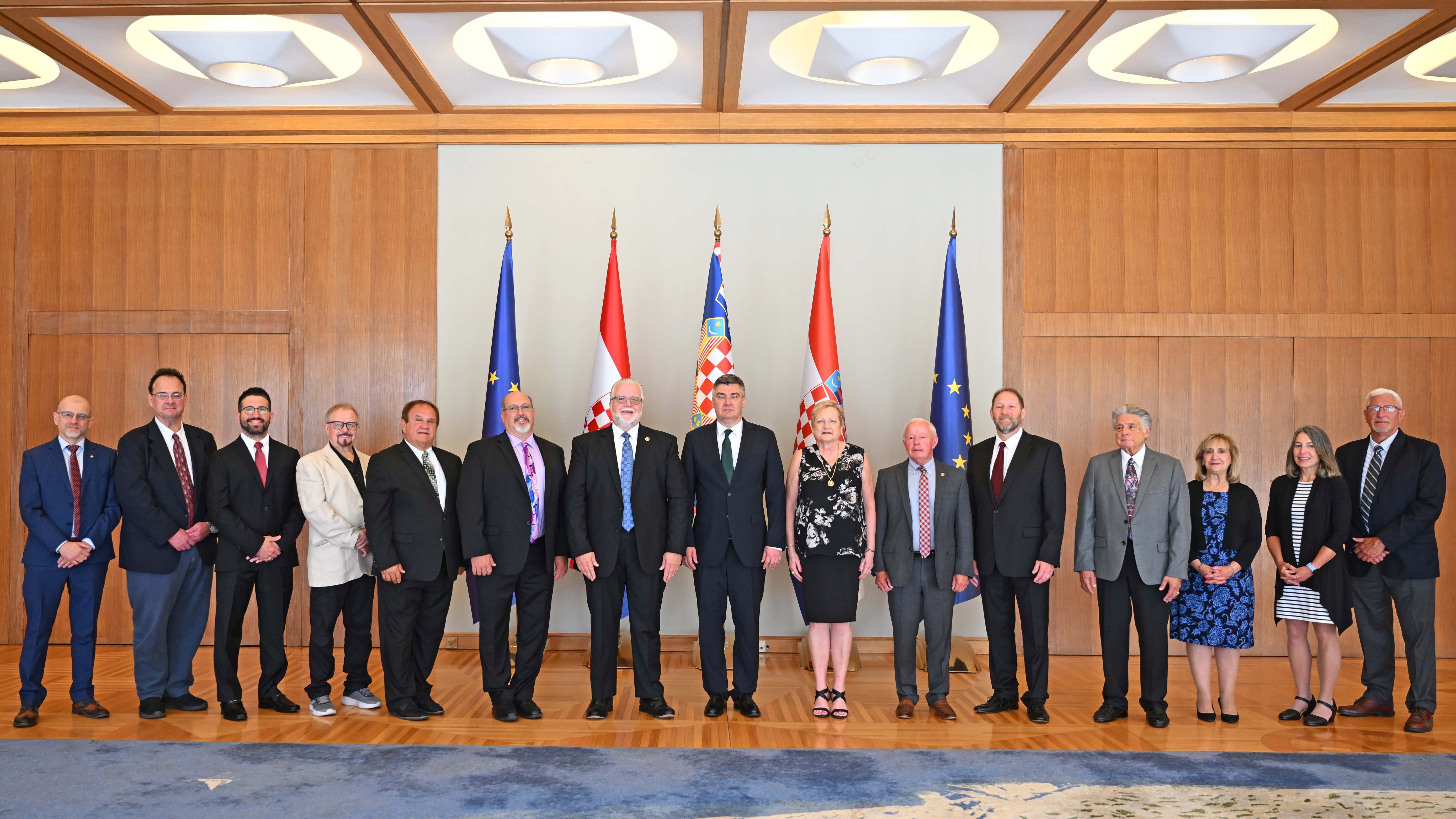 President Milanović Receives Croatian Fraternal Union of America ...