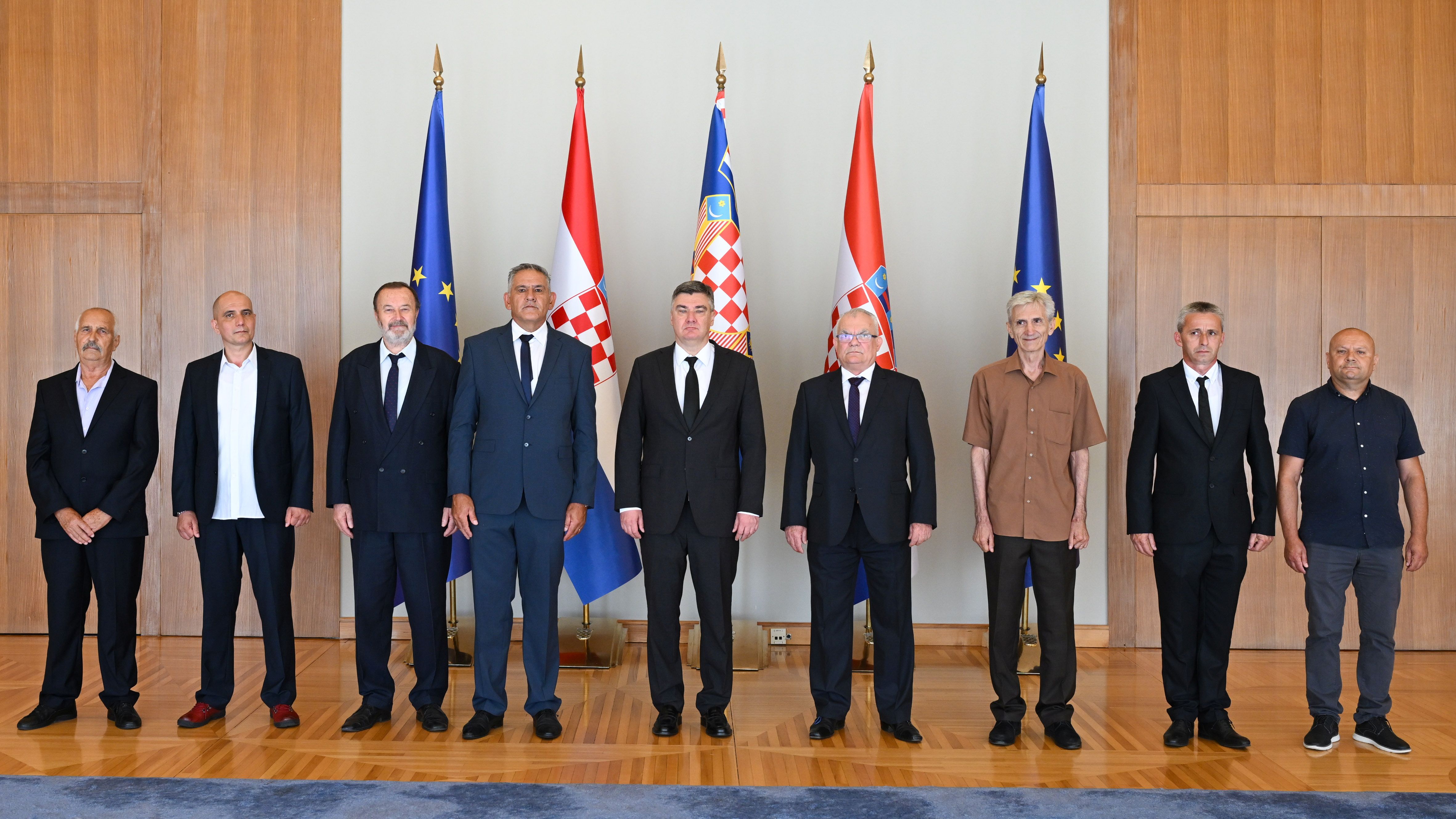 President Milanović Meets with Representatives of HVO Officers Corps ...