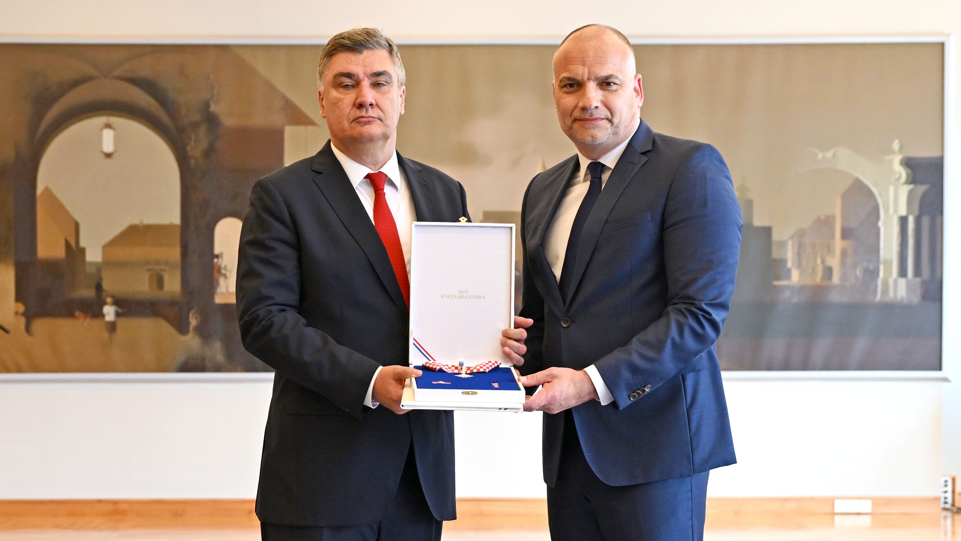 President Milanović Bestows the Order of Duke Branimir with Ribbon upon ...